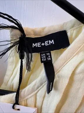 ME+EM | Dresses | Meem Pale Yellow Smocked Midi Dress | Poshmark